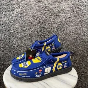 Hey Dude | Shoes | Hey Dude Mens Nascar Chase Elliot Napa Blue 9 Wally ...